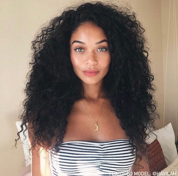 1B Natural Color Clipin Curly Hair Extensions | Curly – Bella Kurls